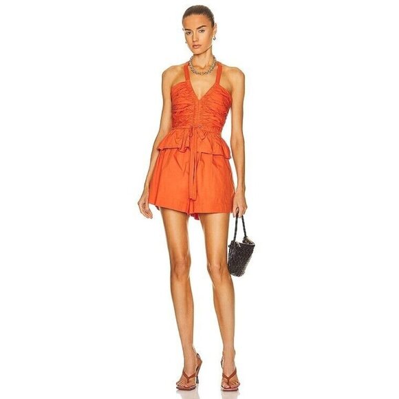 Ulla Johnson | Pants & Jumpsuits | Ulla Johnson Orange Peplum Marren ...
